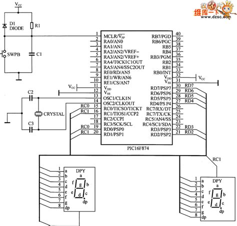Pic16f887 Hardware Circuit Diagram Amplifiercircuit Circuit
