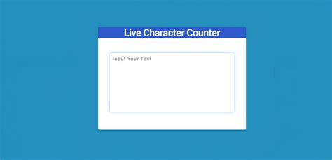Simple Character Counter Using Javascript And Css