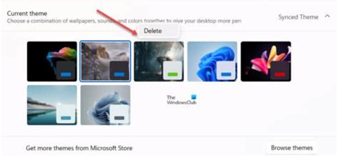 How To Create Save Use Delete Themes In Windows