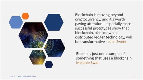Blockchain Decision Matrix Pptx Technology Industry Industries
