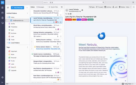 Thunderbird — 受信トレイを身軽に。 — Thunderbird