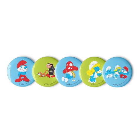 The Smurfs Characters Five Pin Set The Official Paramount Shop
