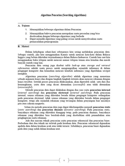 Materi Searching Algorithm 1 Pdf