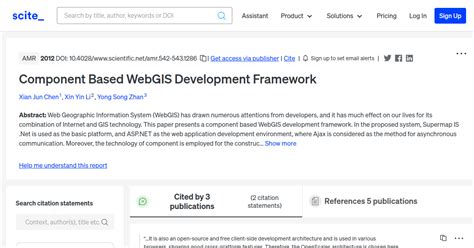 component based webgis development framework