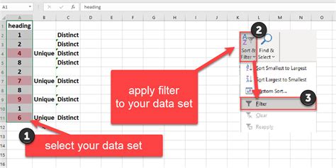 how to count unique and distinct values in excel bsuite365