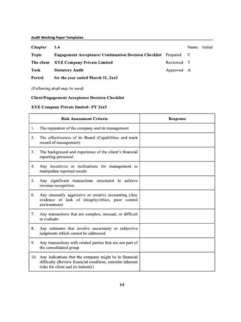 Audit Interview Pdf