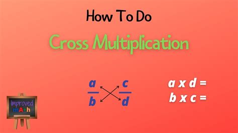 How To Do Cross Multiplication Math Help Videos Math Resources
