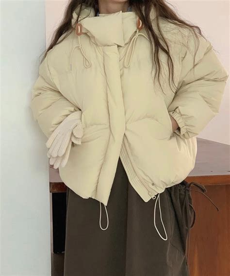 [웰론100 4color]겨울 도톰 오버핏 후드 웰론 숏 패딩 점퍼 에이블리