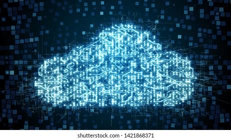 Big Data Visualization Data Center Analytics Stock Illustration