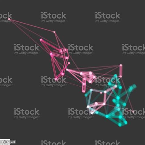 3 차원 연결 구조입니다 미래 기술 스타일입니다 과학 화학 또는 교육에 대 한 벡터 일러스트입니다 0명에 대한 스톡 벡터 아트 및 기타 이미지 Istock