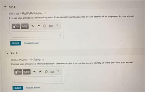 Solved Part A Nano3 Aq Kcl Aq → Express Your Answer As A
