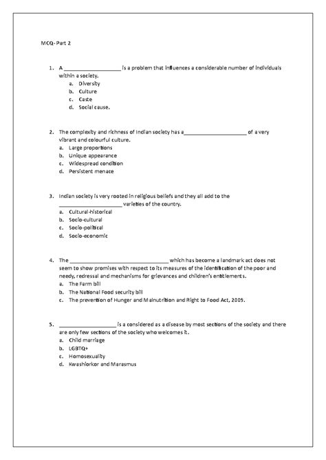 Unit 2 Mcq Part 2 Unit 2 Mcq Part 2 1 A Is A Problem That Influences A
