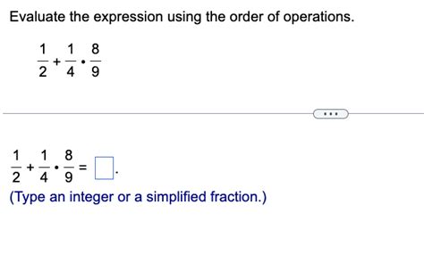 Solved Evaluate The Expression Using The Order Of Chegg