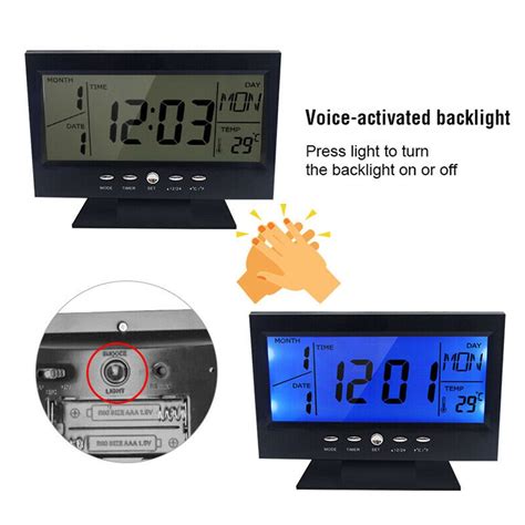 Lcd Display Digital Snooze Function Electronic Ala Vicedeal