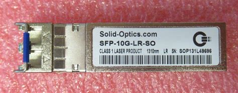 Solid Optics Sfp 10g Lr So 10gbase 1310nm 10km Sfp Transceiver Module