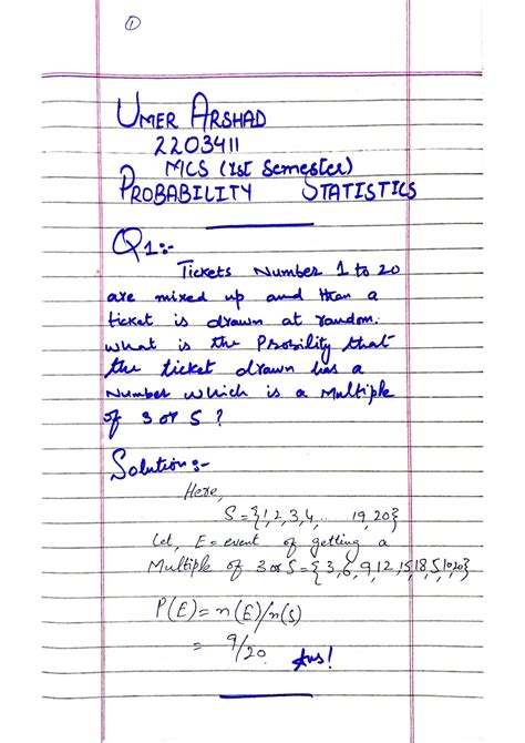 Solution Statistics Probability Question Studypool