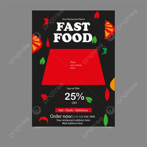 Food Flyer Design Vector Template Download On Pngtree