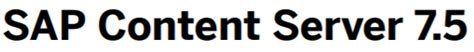 Sap Content Server 75