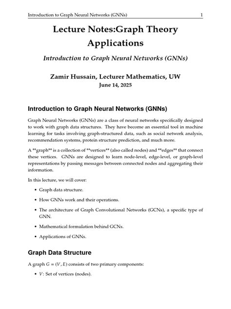 Lecture 14 Graph Neural Networks Gnns Pdf Combinatorics Theoretical Computer Science
