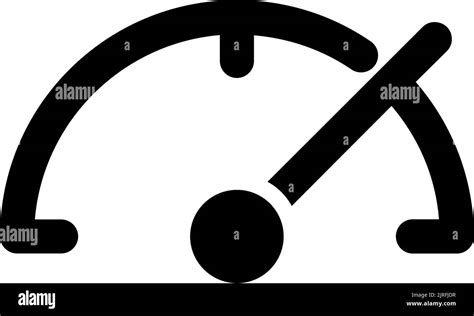 Speedometer Black Glyph Ui Icon Stock Vector Image And Art Alamy