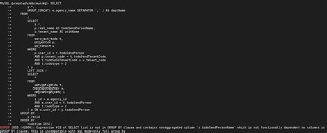 Mysql Error 1055 42000 19 Of Select List Is Not In Group By 云社区 华为云
