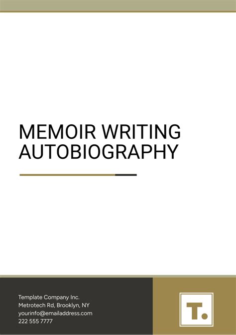 Free Autobiography Templates To Edit Online And Print