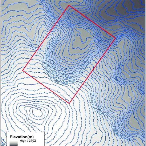 Example Of Bounding Box Extraction Red Box Represents A Cirque Form