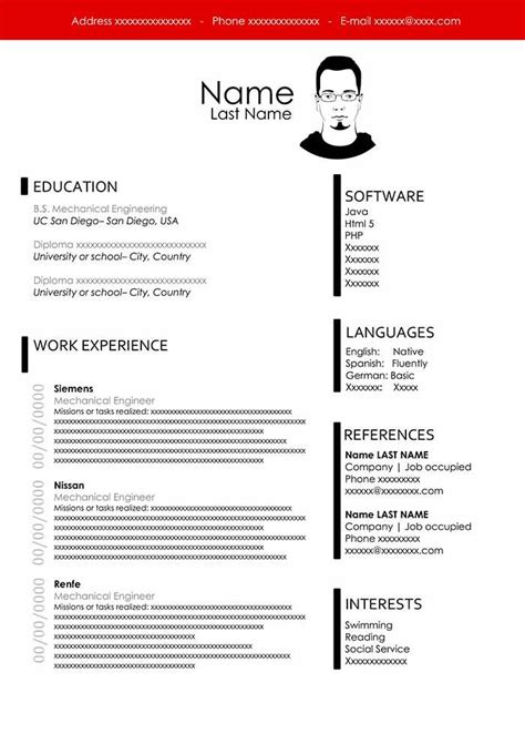 Engineering Resume Template Word Printable Word Searches