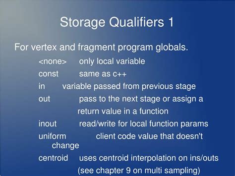 Ppt Opengl Shader Language Vertex And Fragment Shading Programs Powerpoint Presentation Id