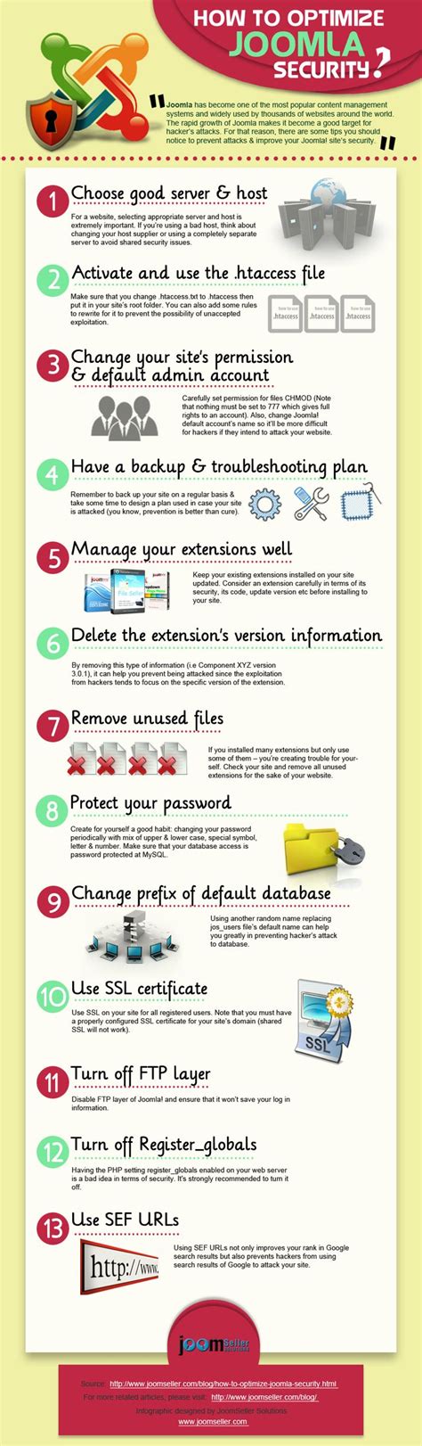 How To Optimize Joomla Security Infographic Joomla Security