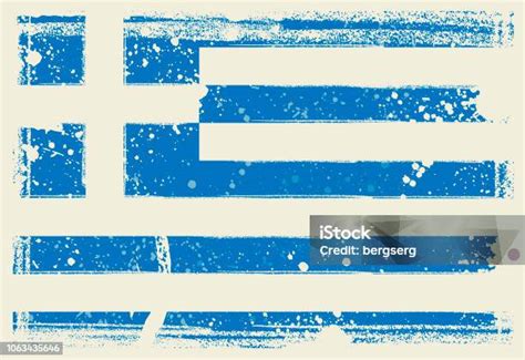 그리스 국기입니다 그런 지 프레임 벡터 일러스트 레이 션 그리스에 대한 스톡 벡터 아트 및 기타 이미지 그리스 배경 주제