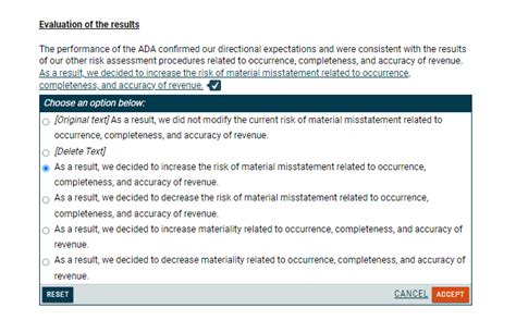 Solved Objective Of The Audit Data Analytics Ada In