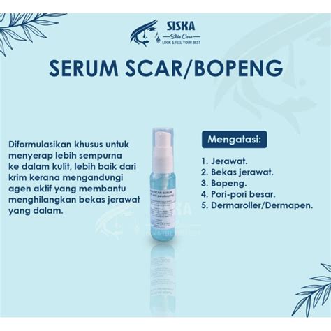 Jual Serum Bopeng Scar Bekas Jerawat Pori Pori Besar Shopee Indonesia