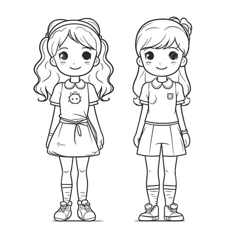 Girl Standing Drawing