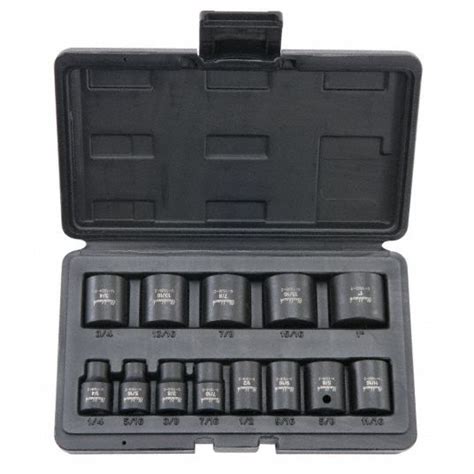 Blackhawk By Proto Impact Socket Set Black Oxide 3 8 In Impact Rated