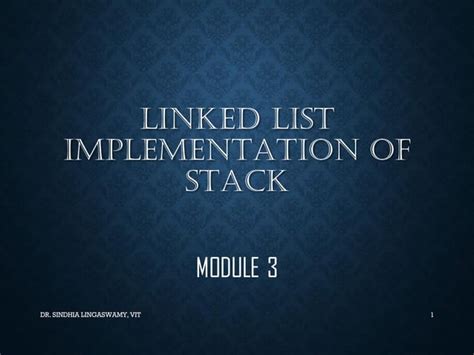 Linked List Implementation Of Stack Pdf