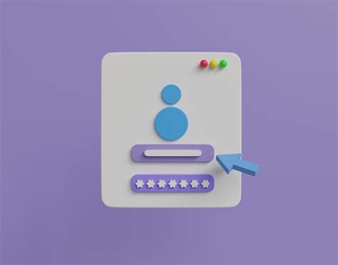 Premium Photo 3d Account Login And Password Form Page On Screen Sign In To Account User