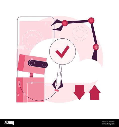 cloud robotics abstract concept vector illustration remote machine learning cloud artificial