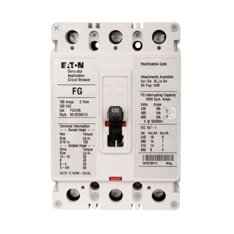 Engine Generator Molded Case Circuit Breakers • Ghitech