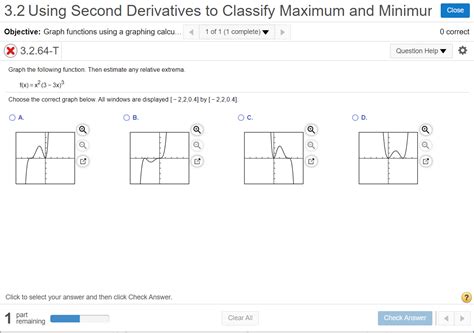 Solved 31 Using First Derivatives To Classify Maximum And