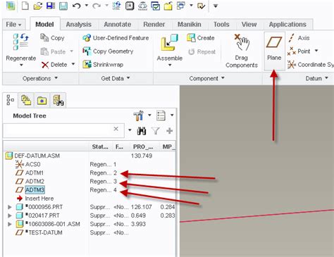Restoring Default Datum Planes PTC Community