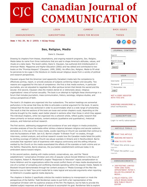 Pdf Sex Religion Media