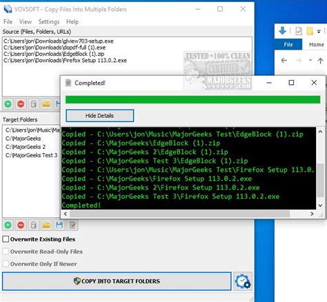 Vovsoft Copy Files Into Multiple Folders 2 Majorgeeks
