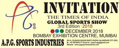 Kuldeep Kumar On Linkedin Glad To Announce That Our Company Apg Sports Industries Is