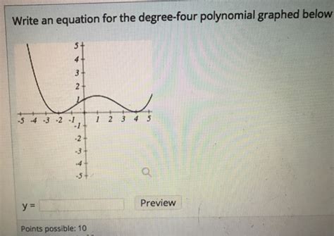 Solved Write An Equation For The Polynomial Graphed Below 5