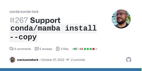 Support `conda Mamba Install Copy` By Mariusvniekerk · Pull Request 267 · Conda Incubator