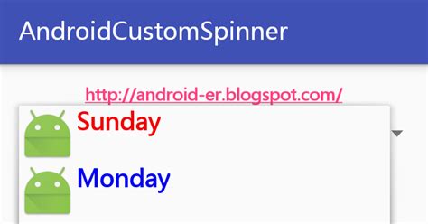 Android Er Custom Spinner With Text Color