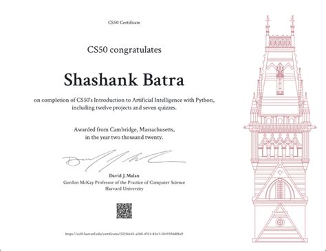 Cs50ai Conquered Thanks Prof Malan Brian And Team Rcs50