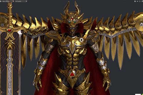 3d Model Garo Custom Armor Vr Ar Low Poly Cgtrader