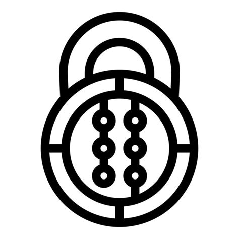 Premium Vector Round Padlock Icon Representing Security And